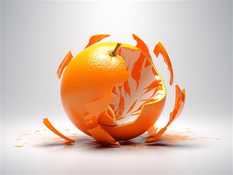 Cartoon Orange Lollipop Is Being Dripped By Melted Chocolate Clipart