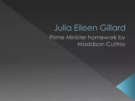Ppt Julia Eileen Gillard Powerpoint Presentation Free Download Id