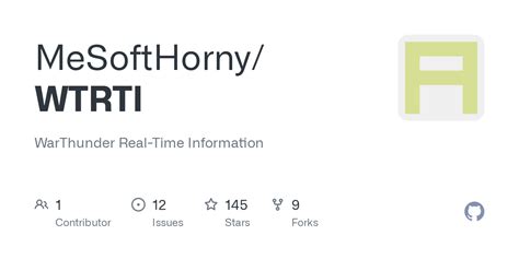 github mesofthorny wtrti warthunder real time information
