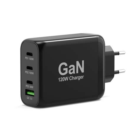Chargeur Mural GaN 120W USB C Power Delivery 3 0 USB A Charge