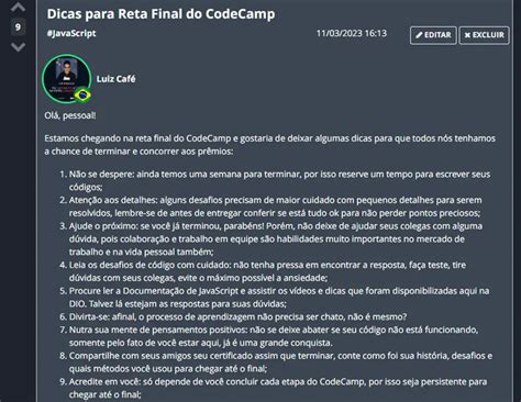 Aprendendo Javascript Com O Primeiro Codecamp Da Dio Luiz Café Javascript Dio
