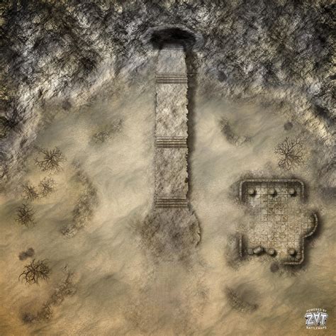 Battlemap Blue Dragon Entrance Oc Free Rdndmaps