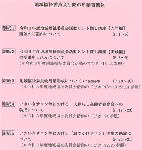 能美市社会福祉協議会 地域活動ボランティアをしたい 地域福祉委員会 助成の申請書報告書 地域福祉委員会活動 助成の申請書及び講座申込
