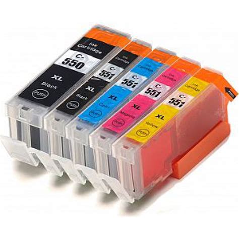 Canon PGI 550XL CLI 551XL 5 Pack Cartridges Canon