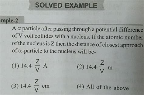 SOLVED EXAMPLE Mple 2 A A Particle After Passing Through A Potential Diff