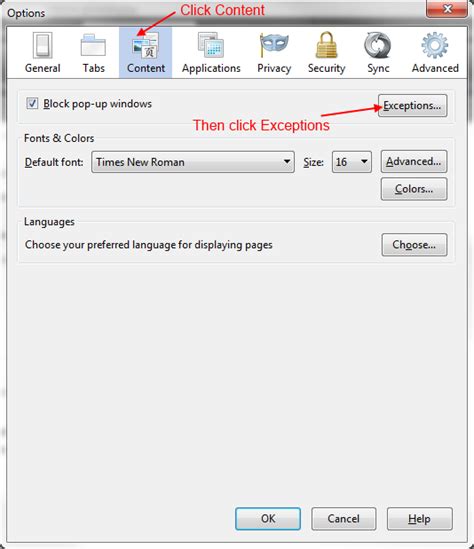 Disable Popup Blockers Primavera Online School