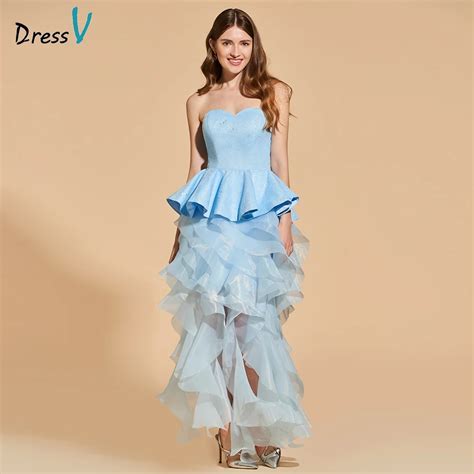 Buy Dressv Blue Cocktail Dress Elegant Sweetheart Neck