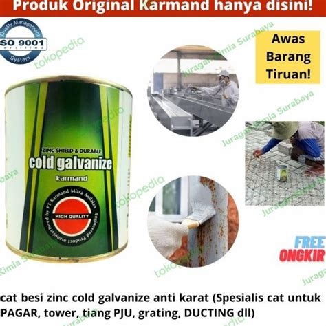 Jual Cat Galvanis Cold Galvanis Cat Anti Karat Cat Besi Premium Karmand Shopee Indonesia