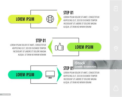 화살표가 있는 벡터 인포그래픽 디자인 템플릿입니다 세 단계 최신 라인 개념은 다이어그램 워크플로 레이아웃 프리젠 테이션 차트 정보 그래프 타임 라인 콘텐츠에 사용할 수