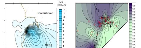 Distribution Of The Average Gor Values In The Productive Strata Lower