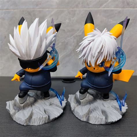 Pokemon X Jujutsu Kaisen Pikachu And Satoru Gojo Mix Anime Figure