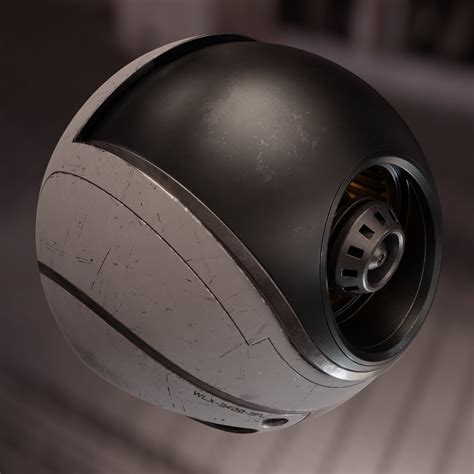 3D Sci Fi Spherical Drone TurboSquid 2146779