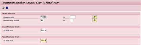 Document Number Range Configuration In Sap