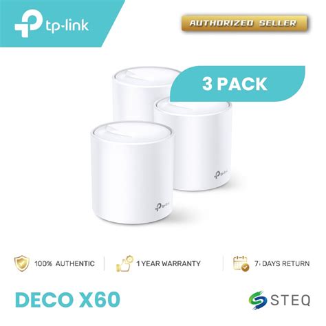 STEQ TP Link Deco X AX Whole Home Mesh Wi Fi System Pack Shopee Philippines