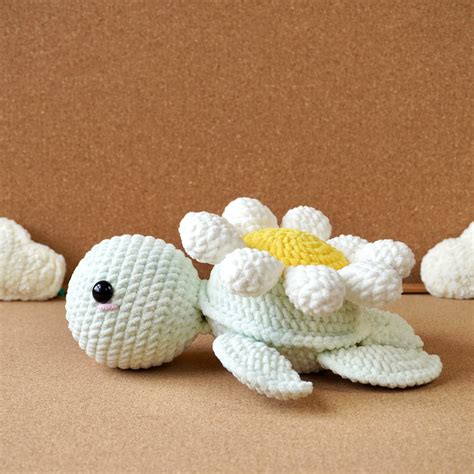 Daisy Back Turtle Crochet Pattern Turtle Crochet Pattern Sea Turtle