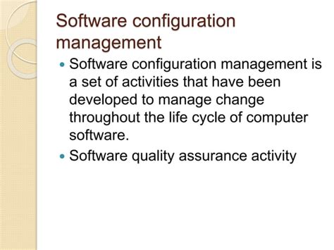 Software Configuration Management Pptx Operating Systems Computer Software And Applications