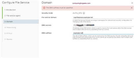 Enable Nfs File Service In Vmware Vsan Storage Cluster Computingforgeeks