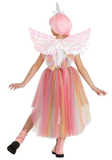 Deluxe Winged Unicorn Girls Costume