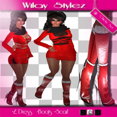 Second Life Marketplace Chicky Dress Red By Wilay Stylez