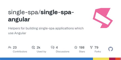 Github Single Spa Single Spa Angular Helpers For Building Single Spa Applications Which Use