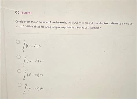 Solved Consider The Region Bounded From Below By The Curve