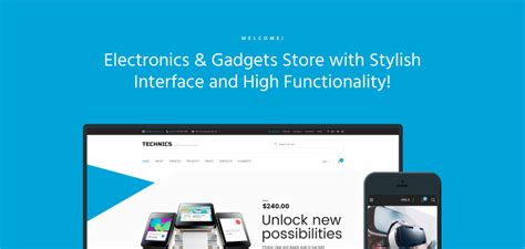 Technics Electronics Store Woocommerce Theme