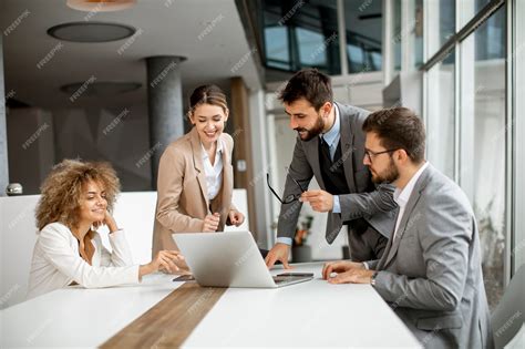 Conference Table With People