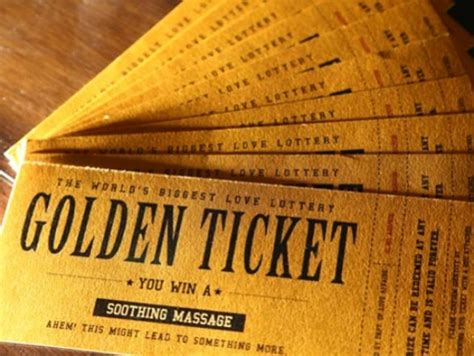 Golden Tickets Redeemable Date Coupons Birthday T For Girlfriend