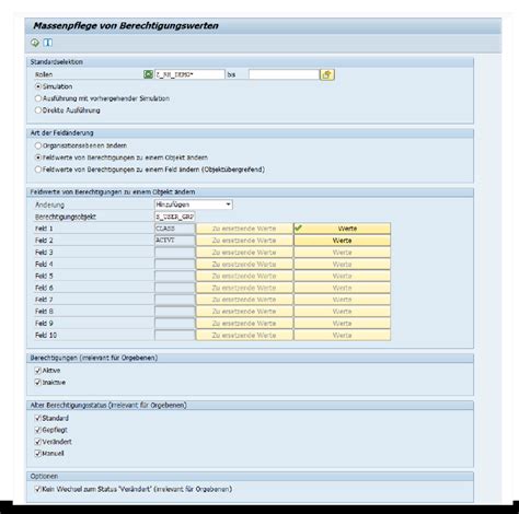 SAP Basis Und Solution Manager ABAP Rollenpflege Massenpflege Von Werten SAP Note