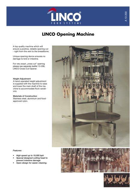 Linco Opening Machine Baader