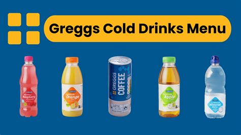 Greggs Cold Drinks Menu Prices And Pictures 2025 Uk
