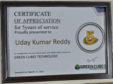 Uday Kumar Reddy K On Linkedin Celebrating 5years In Gct Thanks A