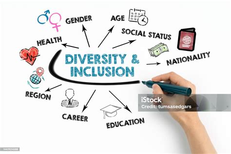 다양성과 포용성 개념 흰색 배경에 키워드와 아이콘이 있는 차트 사회적 포용에 대한 스톡 사진 및 기타 이미지 사회적 포용 다양성 공동체 Istock