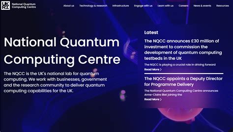 National Quantum Computing Centre Launches Its New Website Nqtp