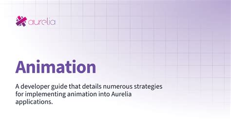 animation the aurelia 2 docs
