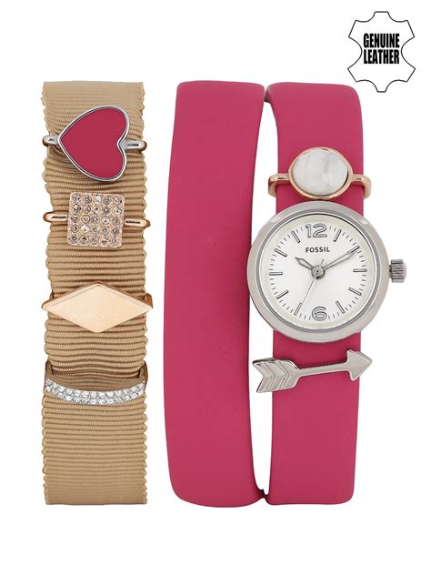 Buy Fossil Women White Dial Watch Es3964set Watches For Women 1343576