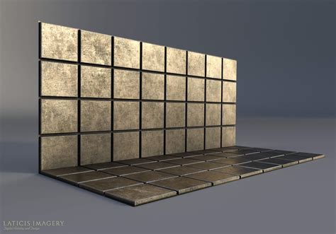 Li Sci Fi Wall Tiles Free 3d Model By Laticis