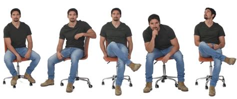 ⬇ Скачать картинки Collage Of Different Poses стоковые фото Collage Of