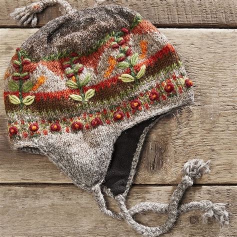 Knit Earflap Hat Etsy