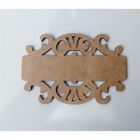 Placa Arabesco Corte A Laser MDF Cru 20X15cm Modelo N63 Shopee Brasil
