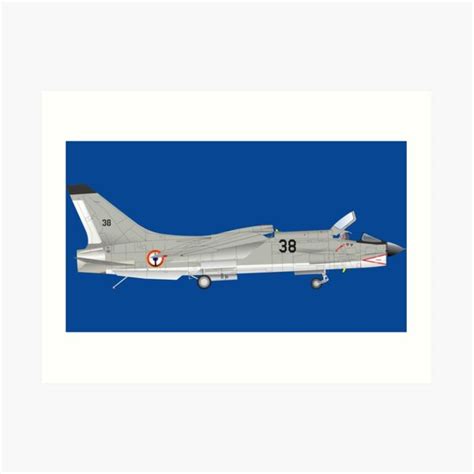 Vought Xf8u 3 Crusader Iii Fighter Jet Aircraft Art Print For Sale By