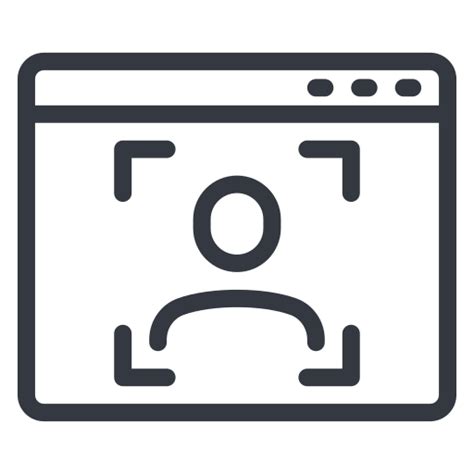 Id Identification Identity Browser Face Web Scan Icon Download