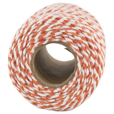 Jam Paper 327 Ft Orange And White Bakers Twine Jute Twine In The