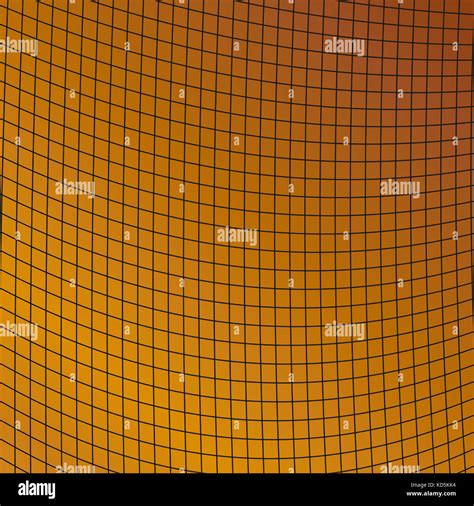 Dynamic Geometrical Grid Background Orange Color Abstract Graphic From Curved Angular Lines