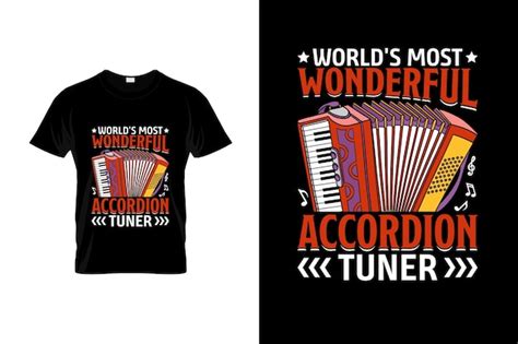 Premium Vector Accordion Tshirt Design