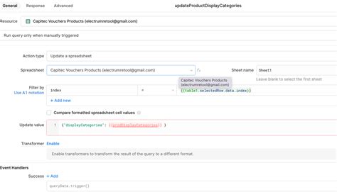 AdditionalScope For Resource Queries With Google Sheets App Building