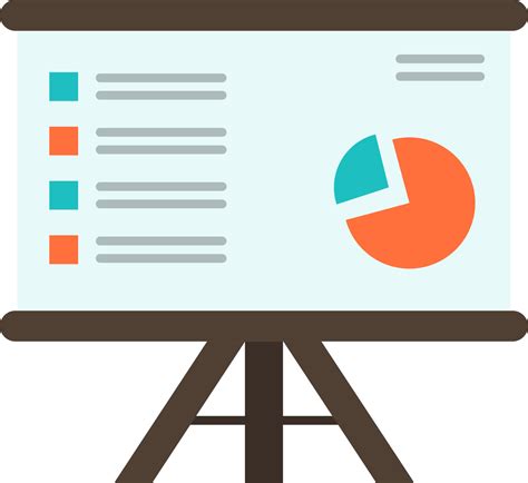 Presentation Analytics Business Chart Graph Marketing Report Flat Color Icon Vector Icon Banner