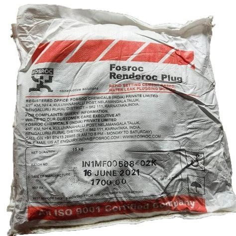 Renderoc Plug At ₹ 124 Kg Fosroc Waterproofing Chemicals In Chennai
