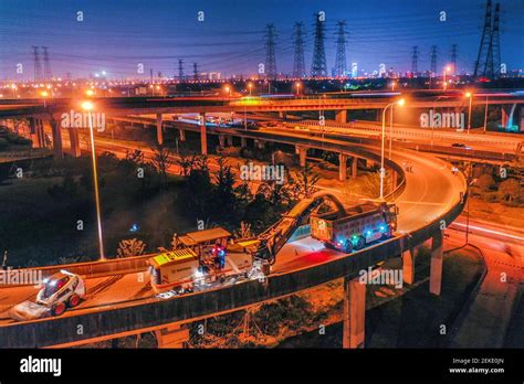 An Aerial View Of The Ningbo Zhoushan Expressway Commonly Referred To As The Yongzhou