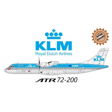 Jual Lembaran Pola Papercraft Pesawat Klm Atr 72 200 2op Aa17